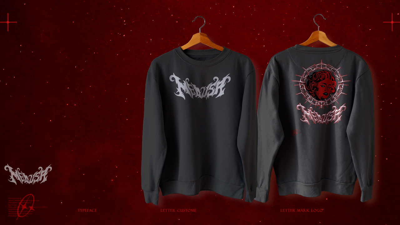 Medusa Head With Lettering Custome By Andri Dwiyono On Dribbble